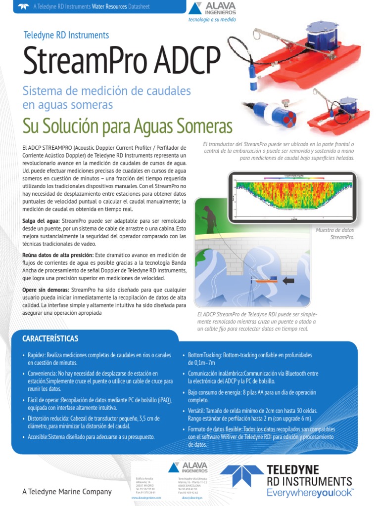 Correntimetro Adcp Stream Pro Teledyne Rdi PDF | PDF | Efecto Doppler ...