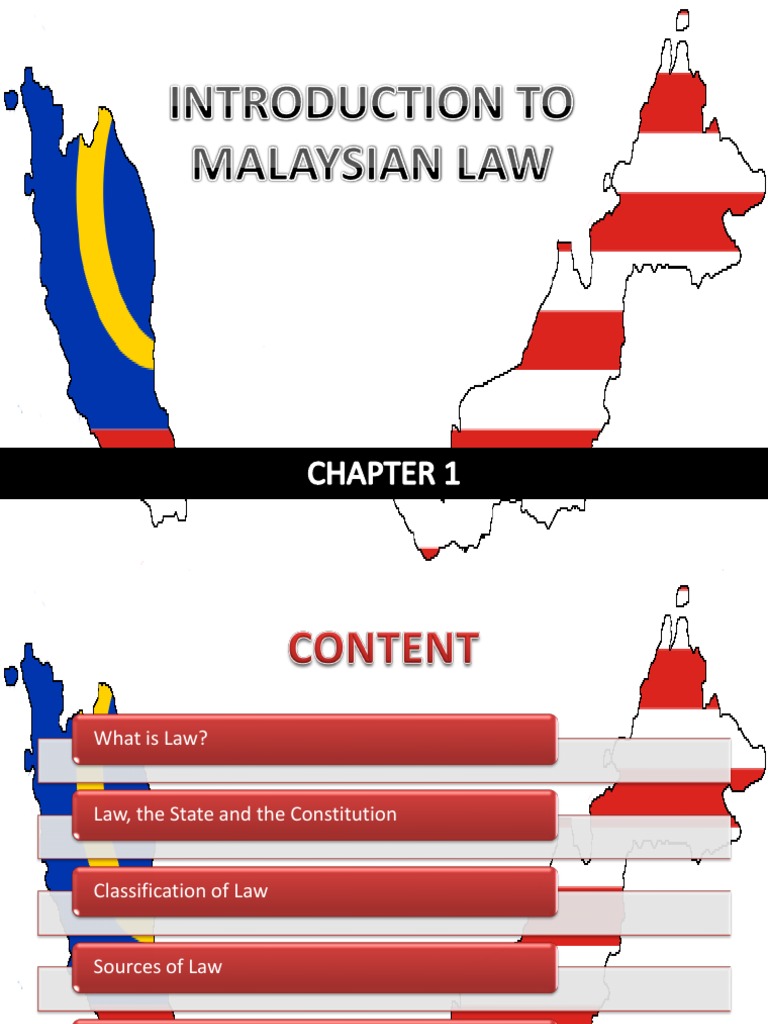 Chapter 1 Introduction To Malaysian Law PDF | PDF | Trust Law | Malaysia