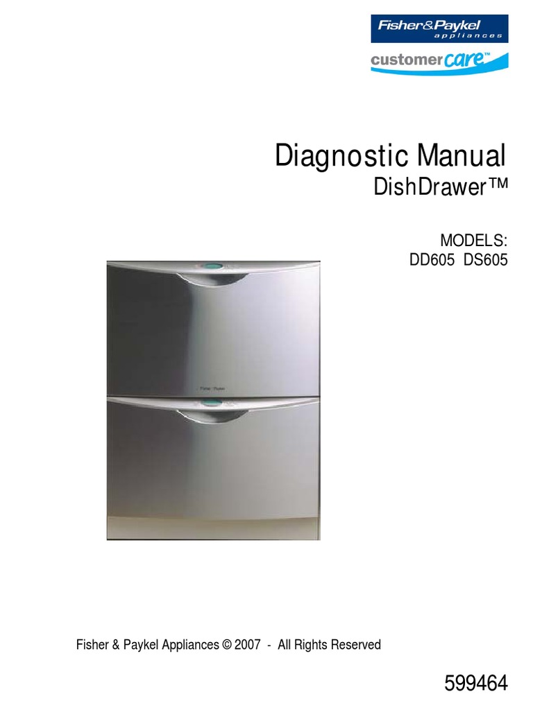 F&P DD605 DIagnostic Manual | PDF | Dishwasher | Electromagnetism