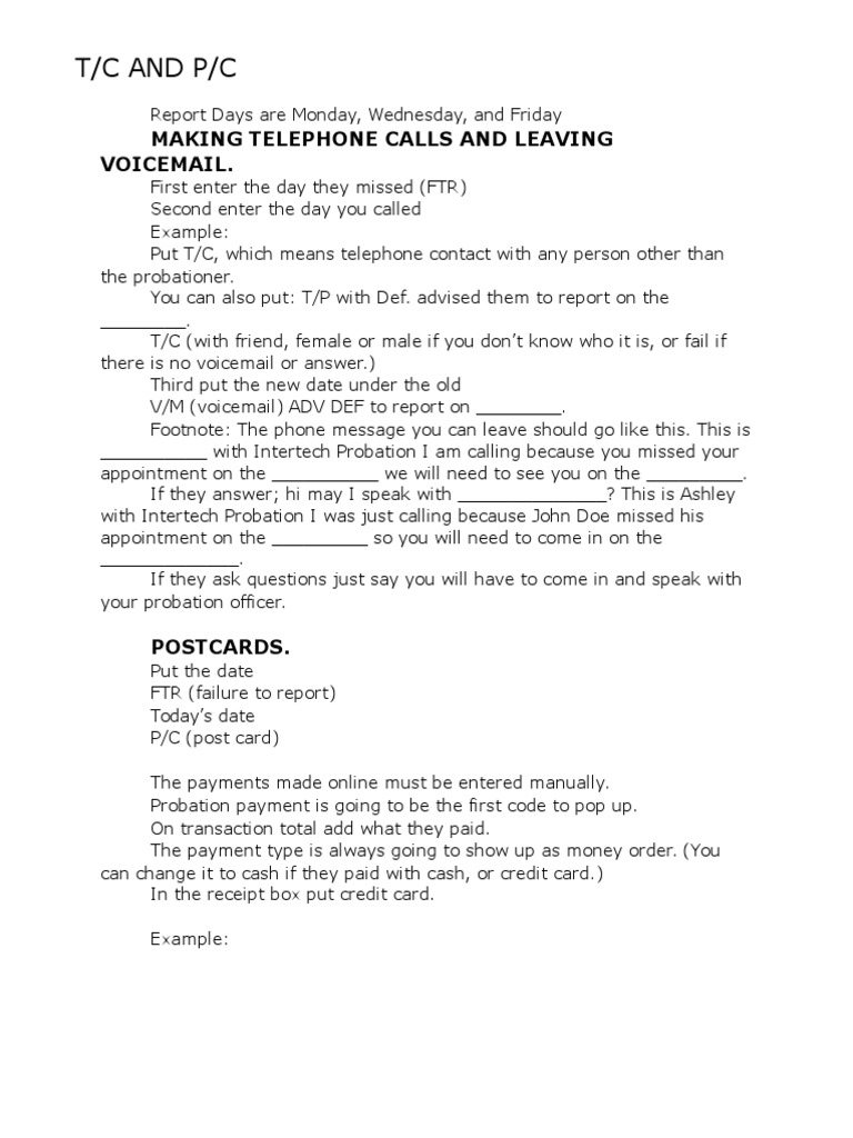Notes on Probation 1 | Probation | Fine (Penalty)