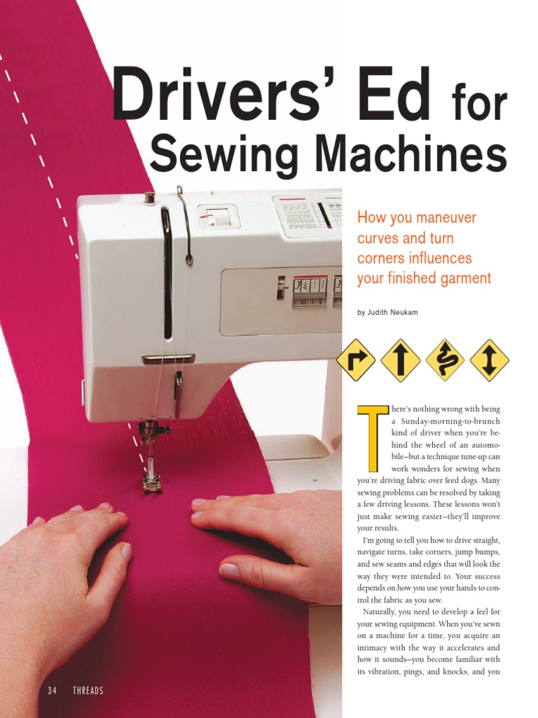 Drivers Ed For Sewing Machines | PDF | Sewing Machine | Seam (Sewing)