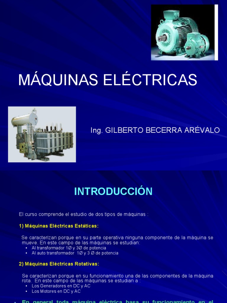 Introducción a las máquinas eléctricas estáticas y rotativas | PDF | Magnetismo | Campo magnético