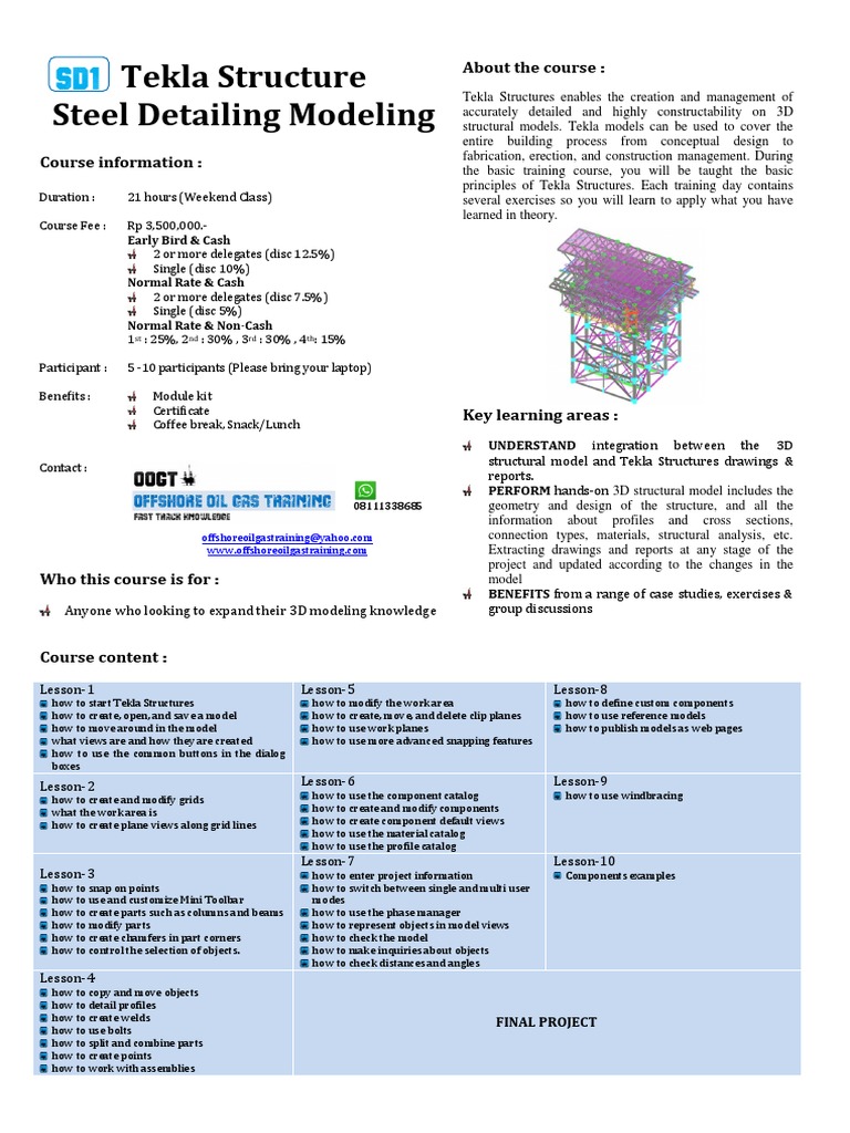 Tekla Structures Steel Detailing Modeling | 3 D Modeling | Technology ...