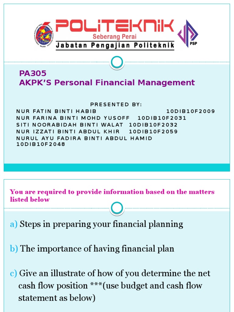 Akpk Slide | Financial Plan | Retirement