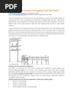 Design Example of Pipe Rack Structure | PDF | Pipe (Fluid Conveyance ...