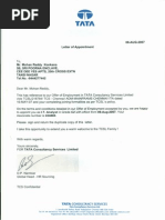 Tcs Offer Letter PDF | PDF