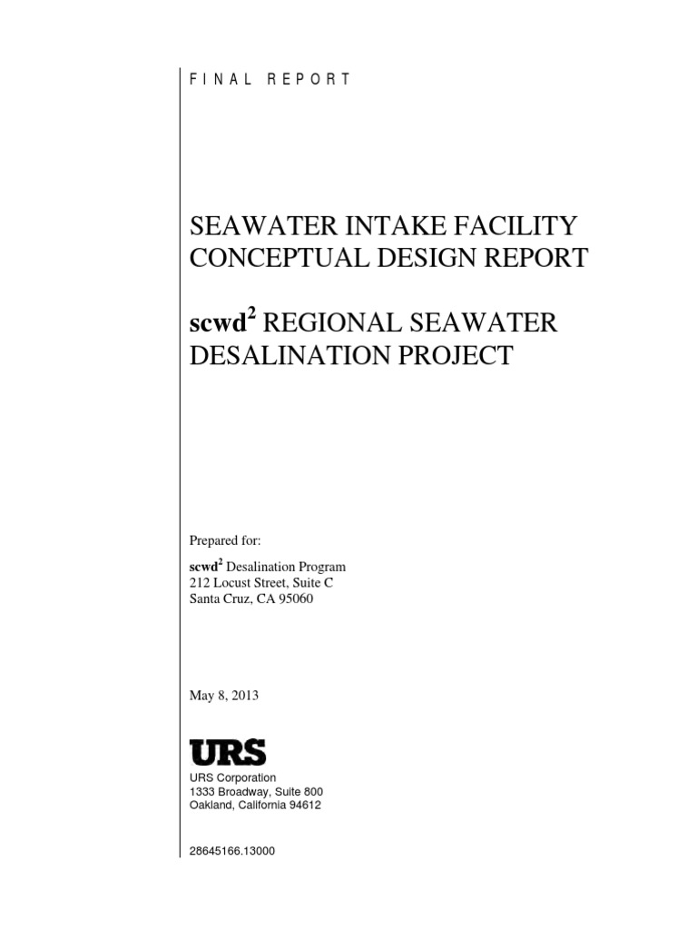Sea Water Intake | PDF