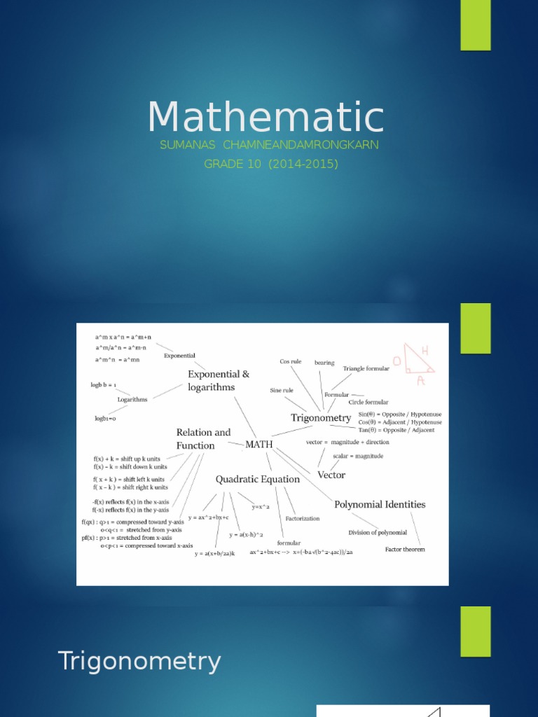 Grade 10 Trigonometry & Algebra Guide | PDF | Language Arts ...