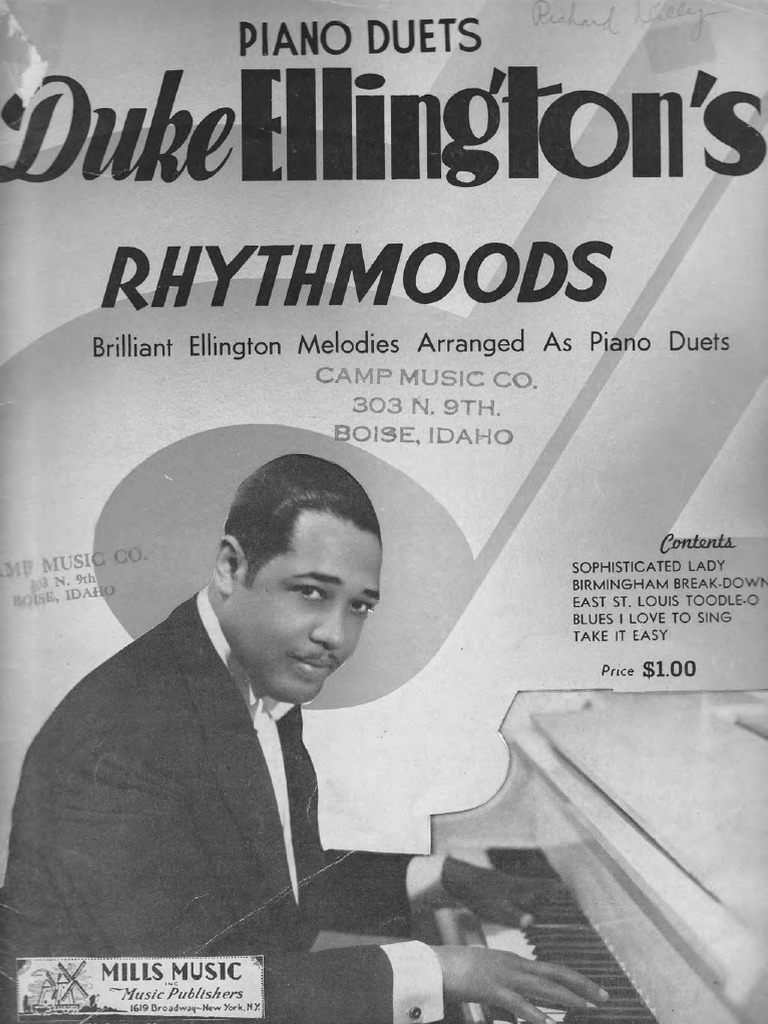 Ellington, Edward Kennedy (Duke) - Duke Rhythmoods - Pno 4H | PDF