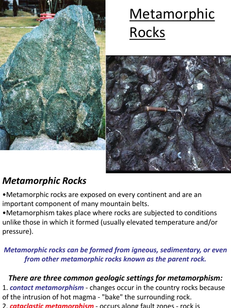 6 - Metamorphic Rocks | PDF | Rock (Geology) | Structure Of The Earth