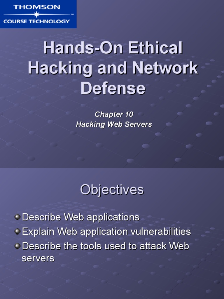 Ch10 - Hacking Web Servers | PDF | Web Application | Active Server Pages