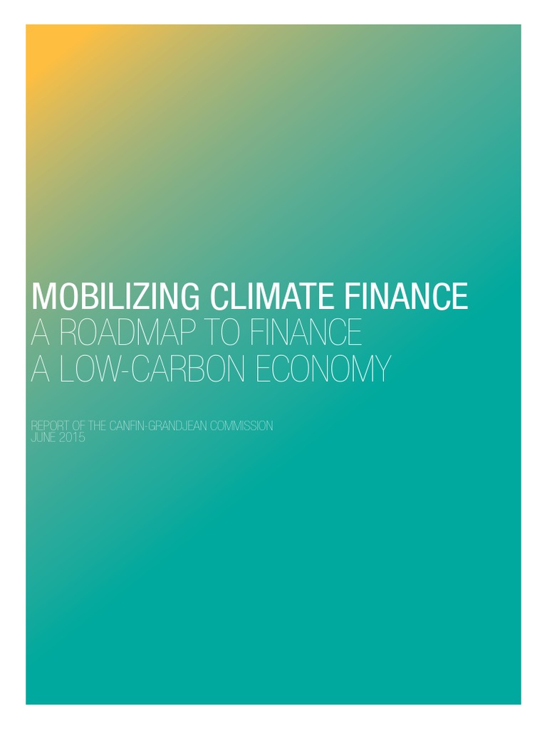 Mobilizing Climate Finance: A Roadmap To Finance A Low-Carbon Economy ...