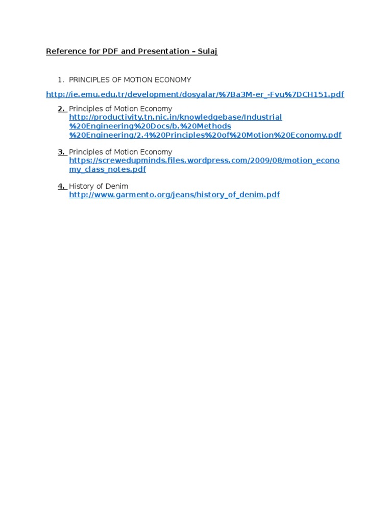 Reference For PDF and Presentation | PDF | Technology & Engineering