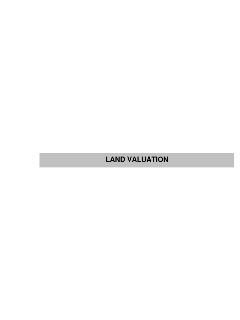 2 Land Valuation Section | PDF | Real Estate Appraisal | Land Lot