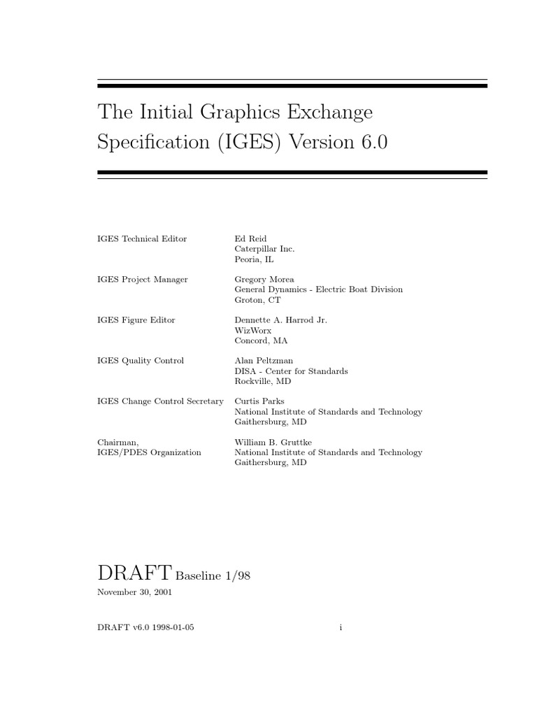 IGES Specification Version 6 | PDF | File Format | Geometry