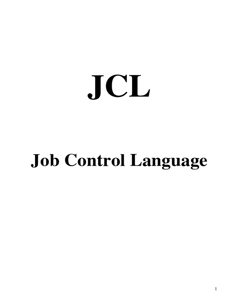JCL Guide for IT Professionals | PDF | Parameter (Computer Programming ...