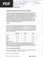 Dass 21 | PDF | Anxiety | Major Depressive Disorder