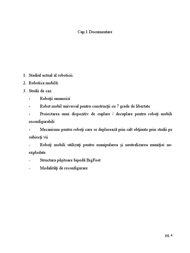 Cap.1 Documentare | PDF