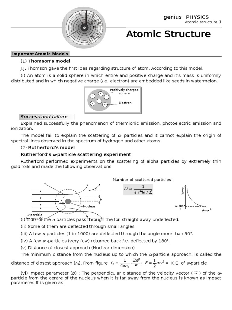 Bohr's Atomic Model: Explaining the Structure of Atoms Through Discrete ...