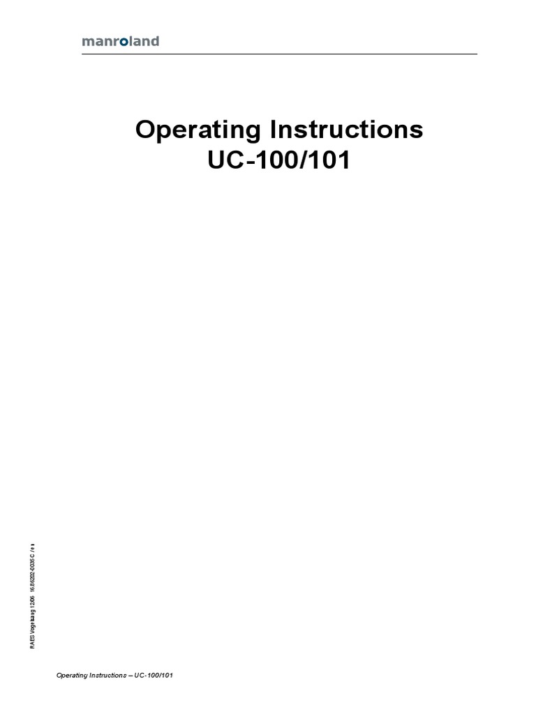 Man Uc101 | PDF | Central Processing Unit | Power Supply
