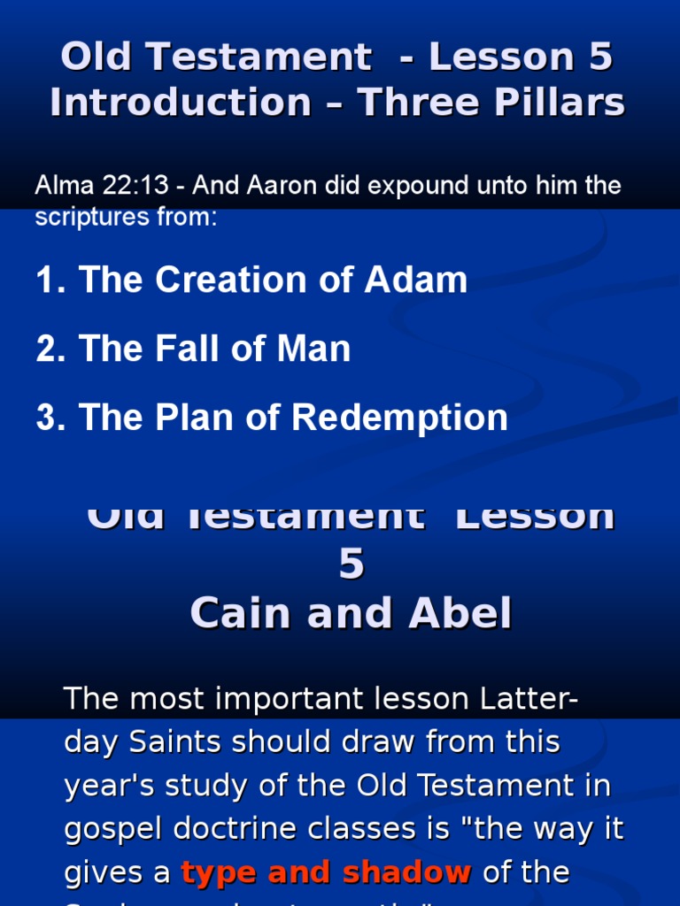 Old Testament Lesson 5 Power Point Cain and Abel | PDF | Cain And Abel ...