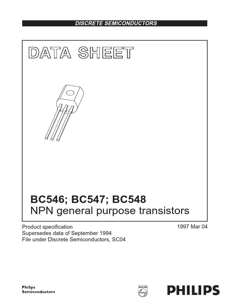 BC546-BC547-BC548 | Bipolar Junction Transistor | Transistor