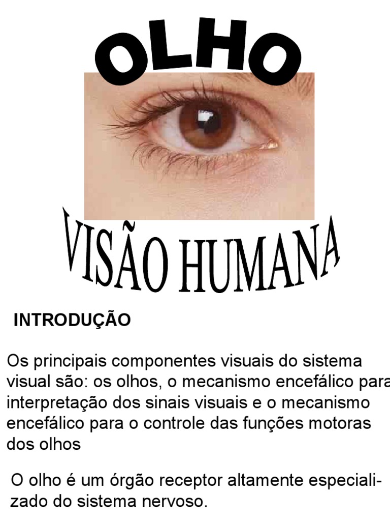 Olho e Visao Humana | PDF | Olho | Sistema visual