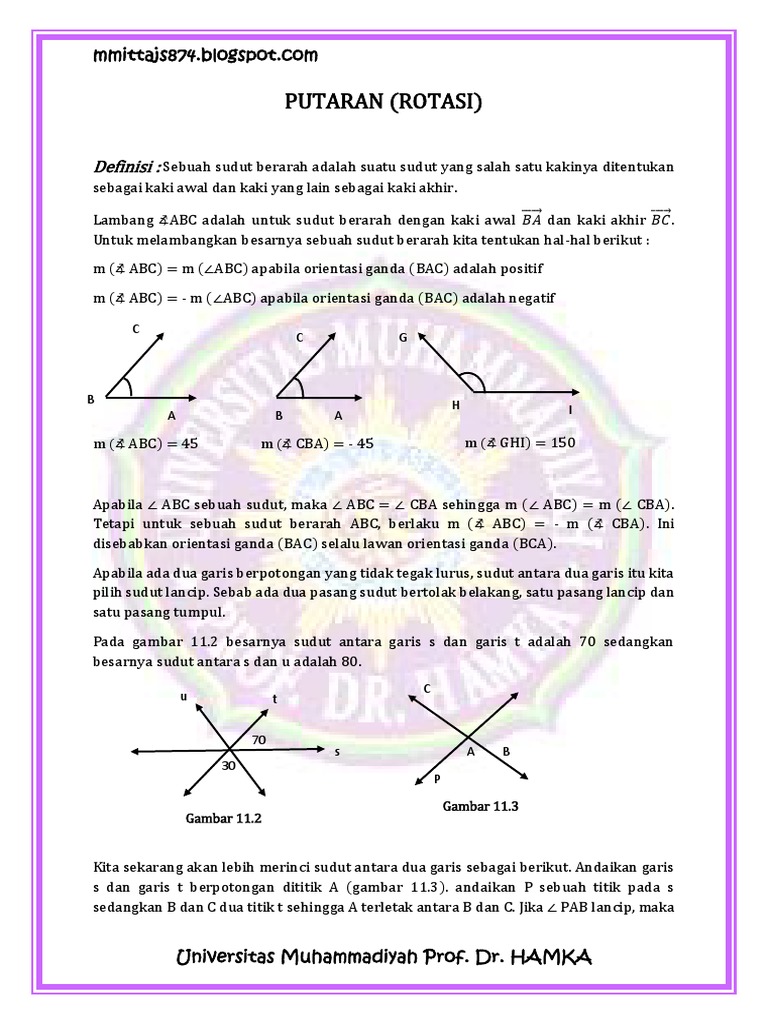 ROTASI (Putaran) | PDF | Metode & Bahan Ajar