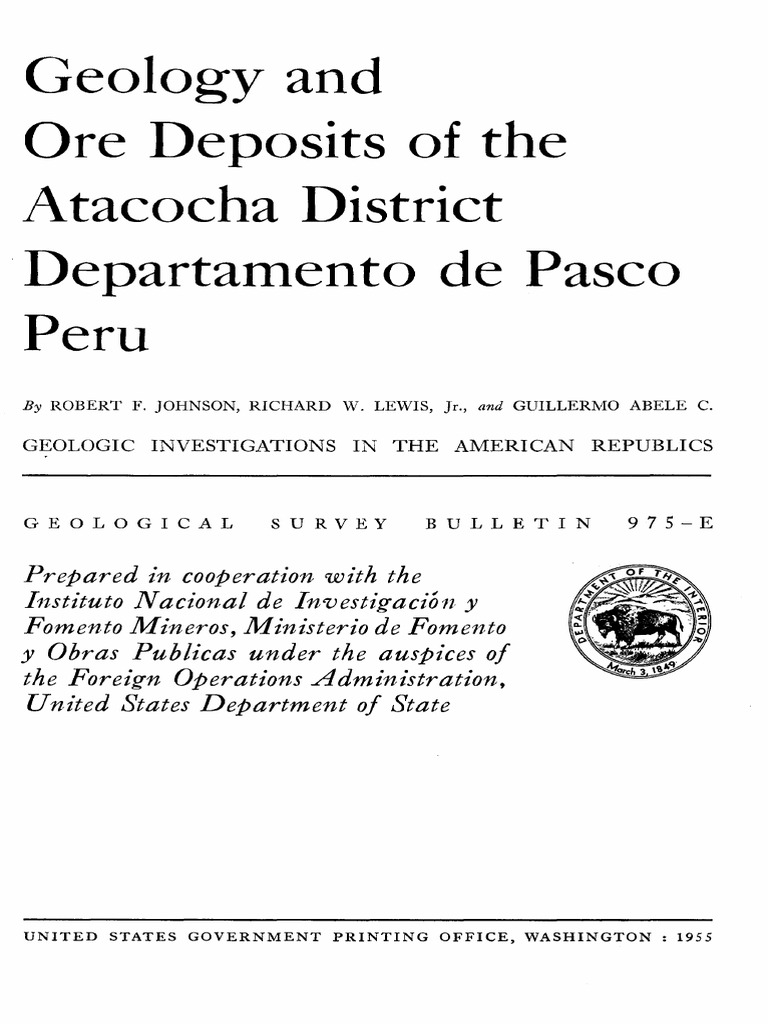 Atacocha District | PDF | Sandstone | Rock (Geology)