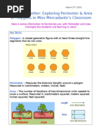 Area and Perimeter of Polygons Worksheets - Math Monks | PDF | Area ...