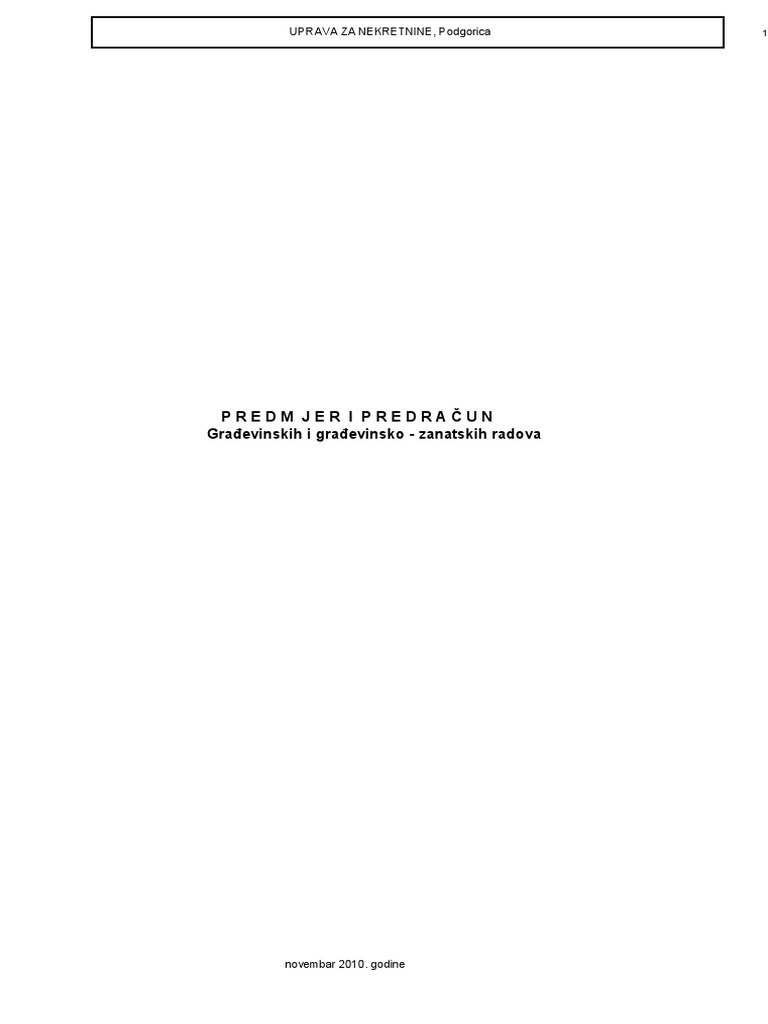 6 - Predmjer I Predracun | PDF