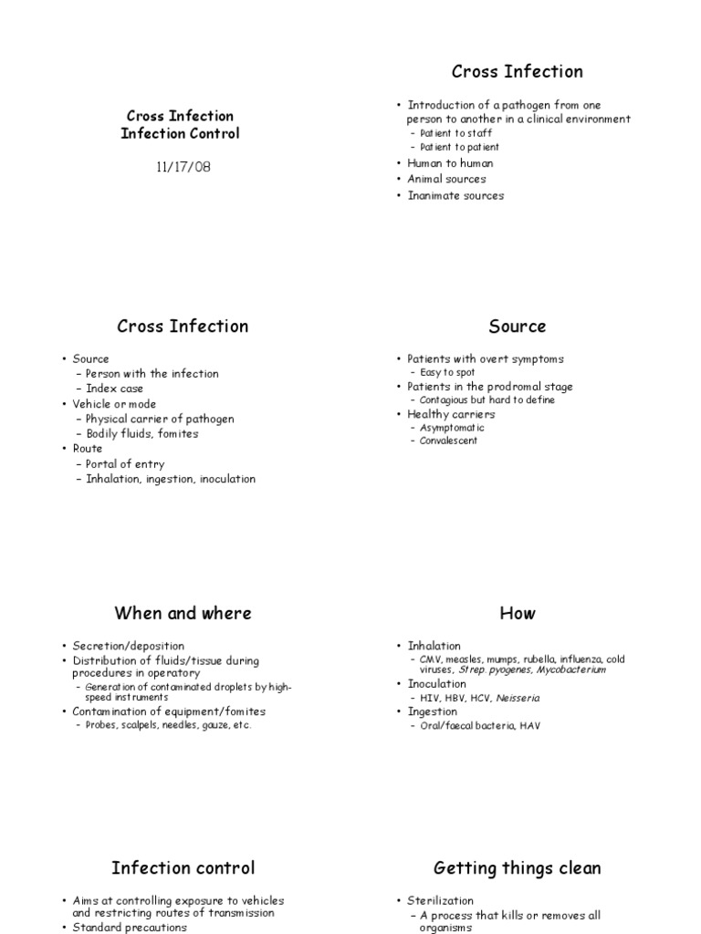 Infection Control | PDF | Sterilization (Microbiology) | Infection