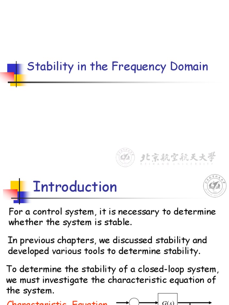 B - Lecture14 Stability in The Frequency Domain and Relative Stability ...