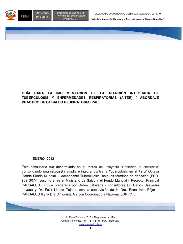 GUIA PAL Versión Final Validada PDF | PDF | Asma | Tos