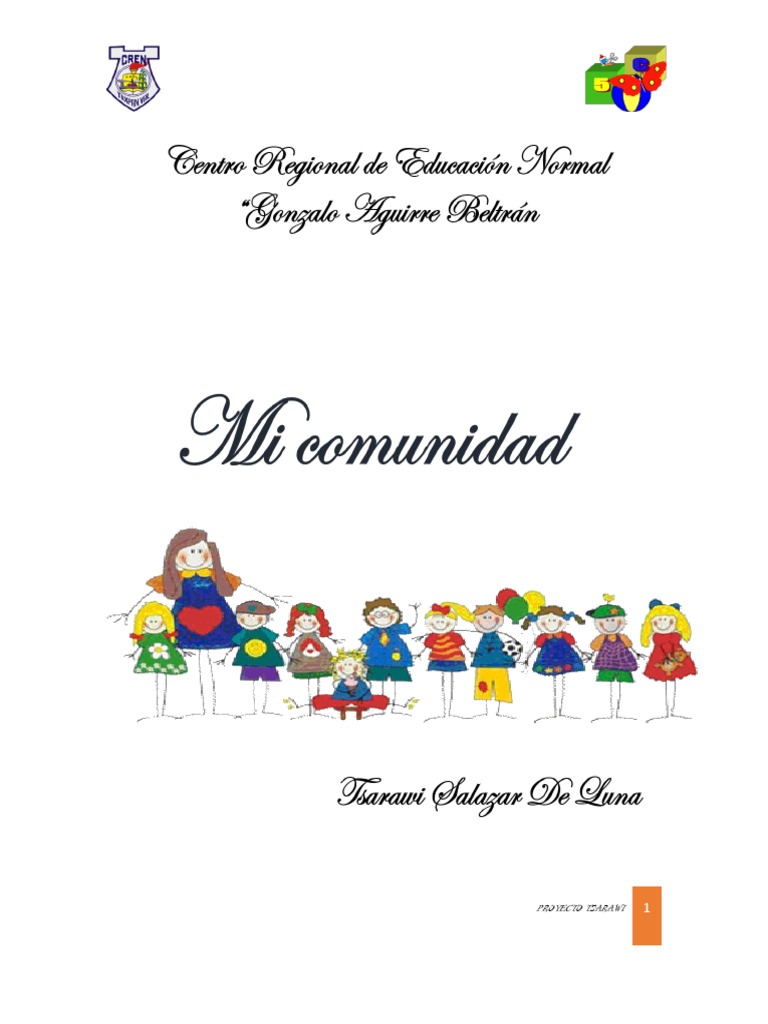Proyecto Psicomotricidad: Mi Comunidad | PDF | Educación de la primera ...