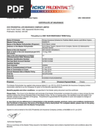 LIC Life Certificate Format | PDF