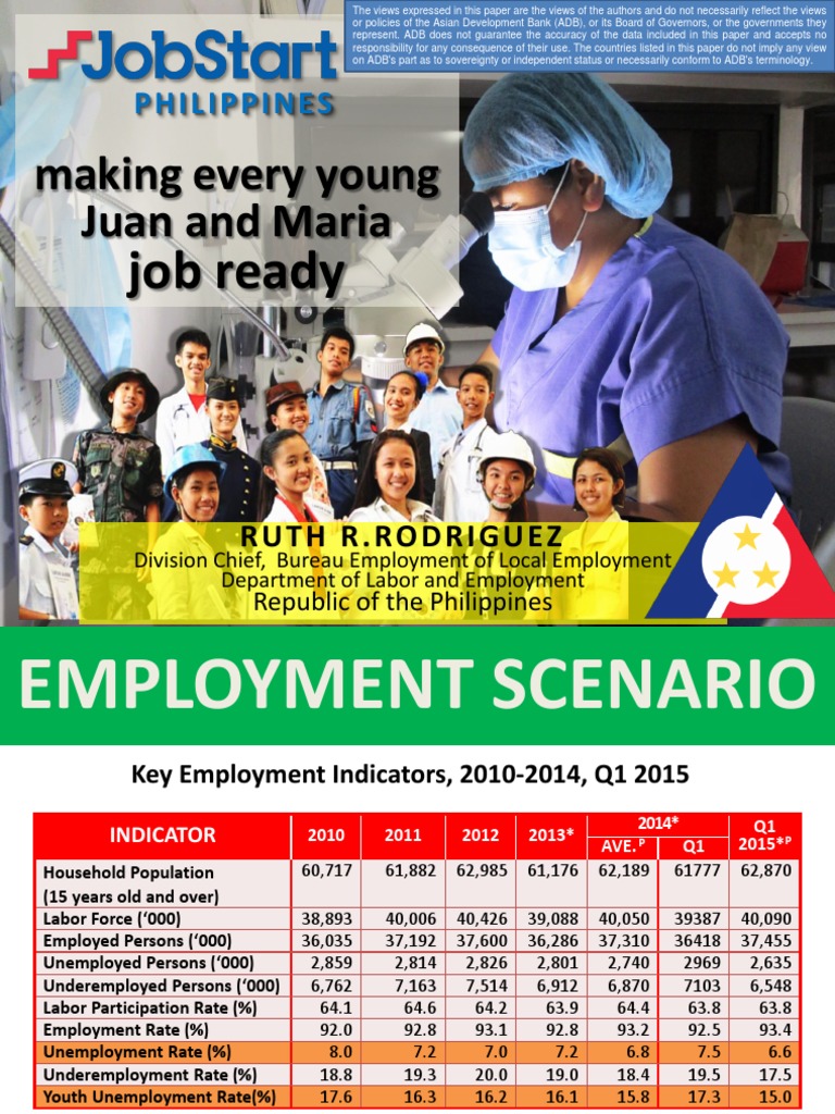 Jobstart Program in The Philippines by Ruth Rodriguez PDF | PDF ...