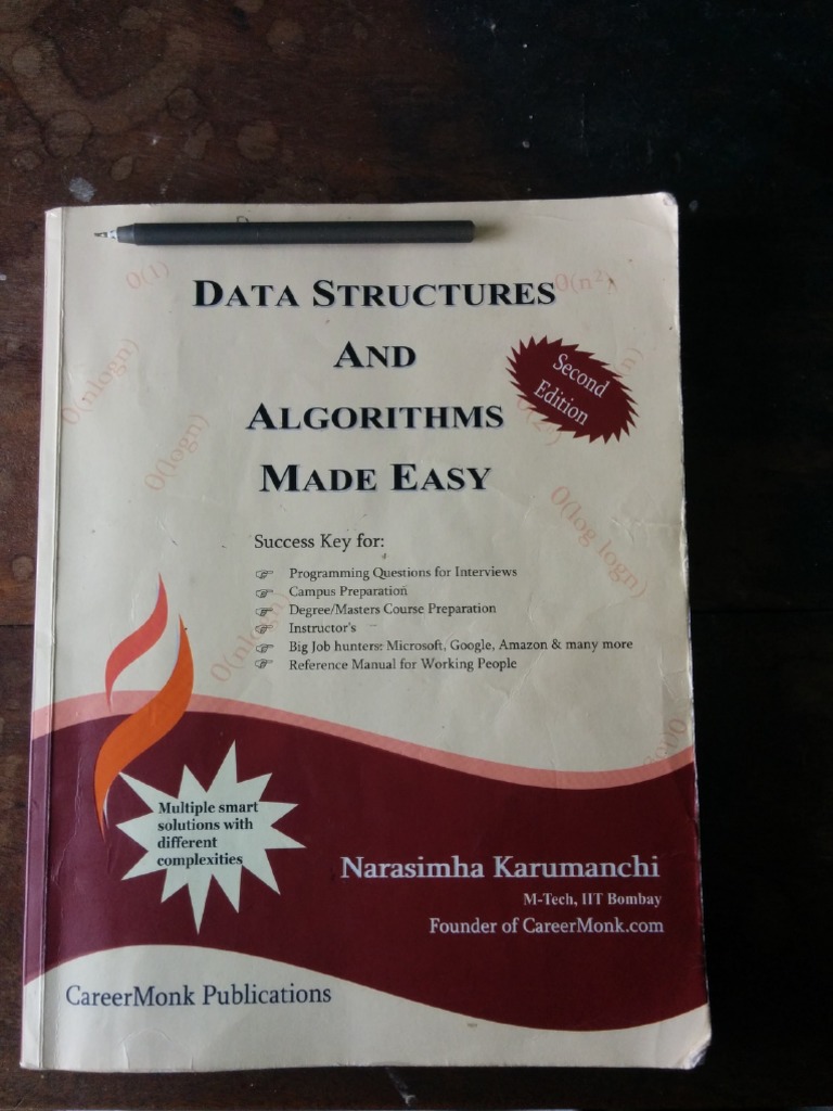 Data Structures and Algorithms Made Easy - Narasimha Karumanchi | PDF ...