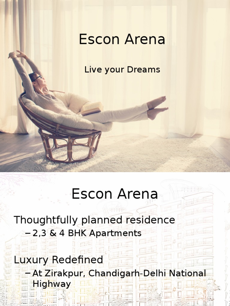 Buy Affordable Residential Flats in Zirakpur at Escon Arena | PDF ...