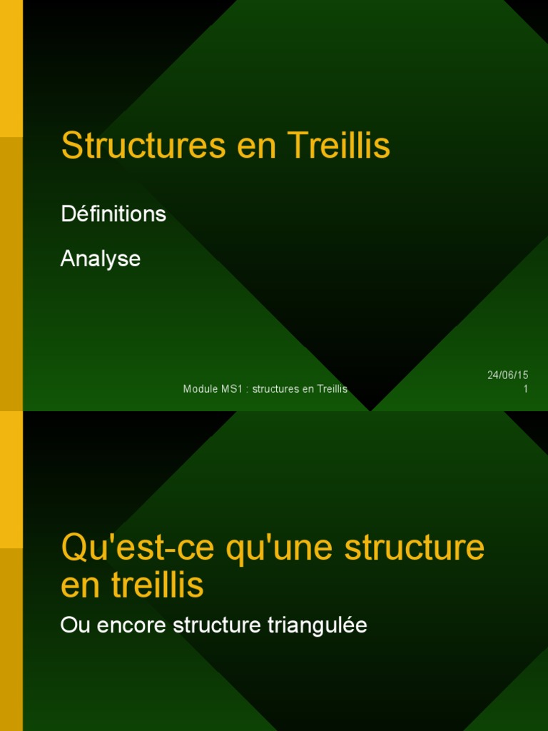 Analyse des Structures en Treillis | PDF | Treillis (assemblage ...