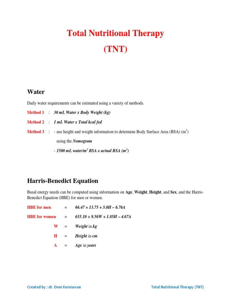 Total Nutritional Therapy (TNT) PDF | PDF | Electrolyte | Chloride
