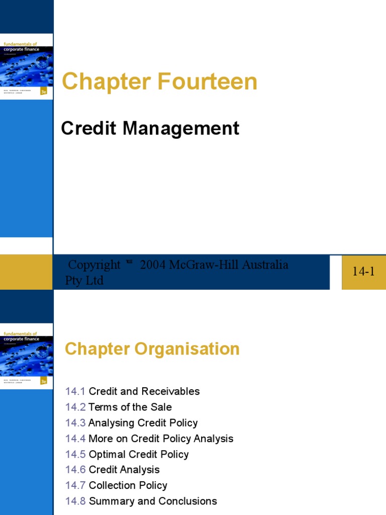 Fundamentals of Credit Management | PDF | Net Present Value | Credit ...