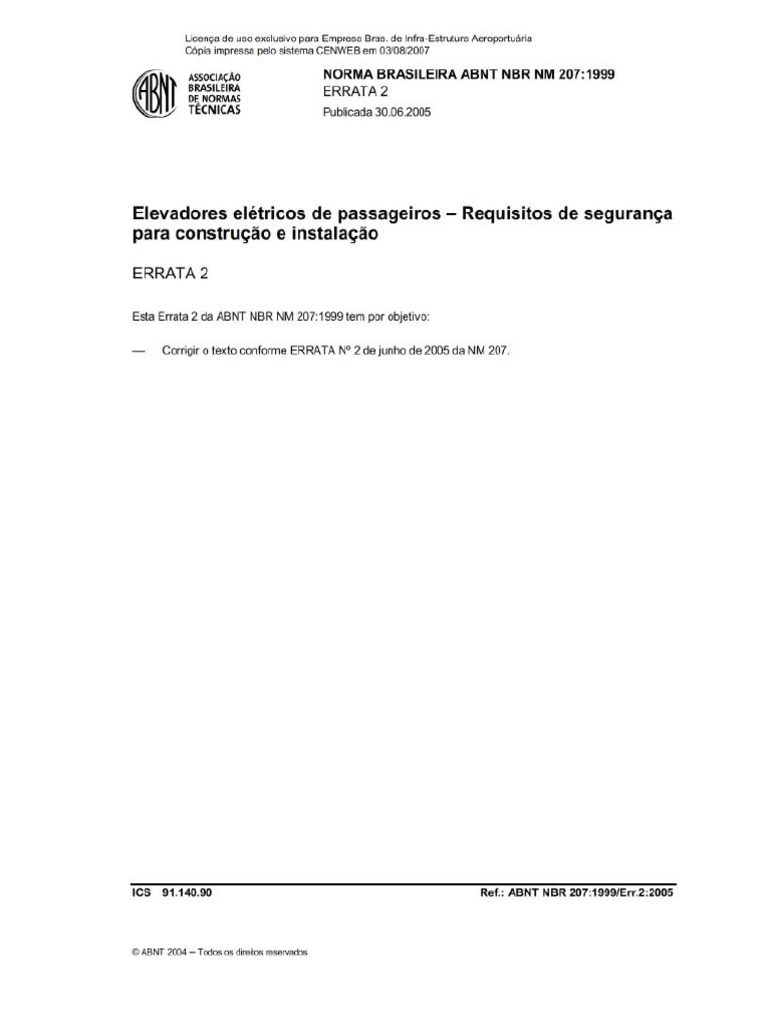 NBR NM207 - 1999 PDF | PDF