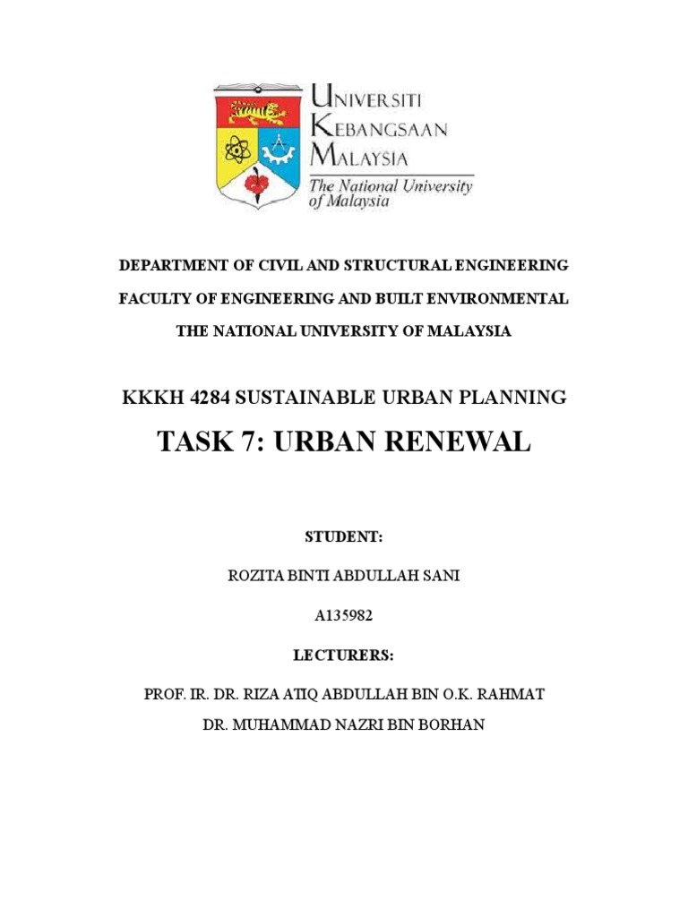 Task 7 Urban Renewal | PDF | Demand | Capitalism