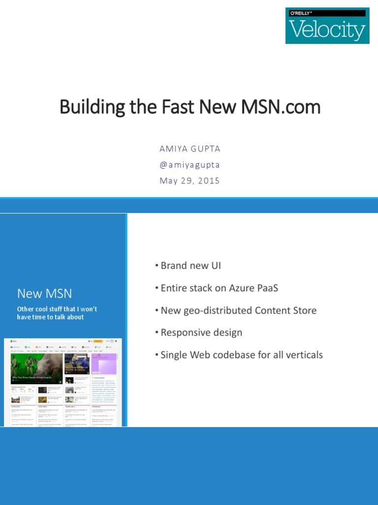Building The Fast New MSN | PDF | Rendering (Computer Graphics ...