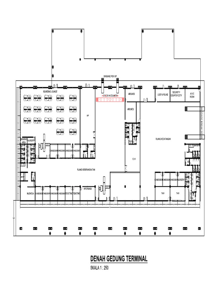 Denah Terminal Model | PDF