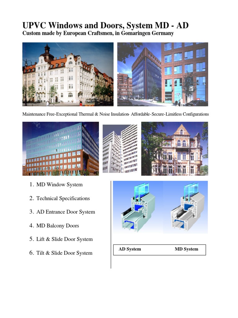 UPVC Windows DoorsUPVC Windows Doors | PDF | Door | Window