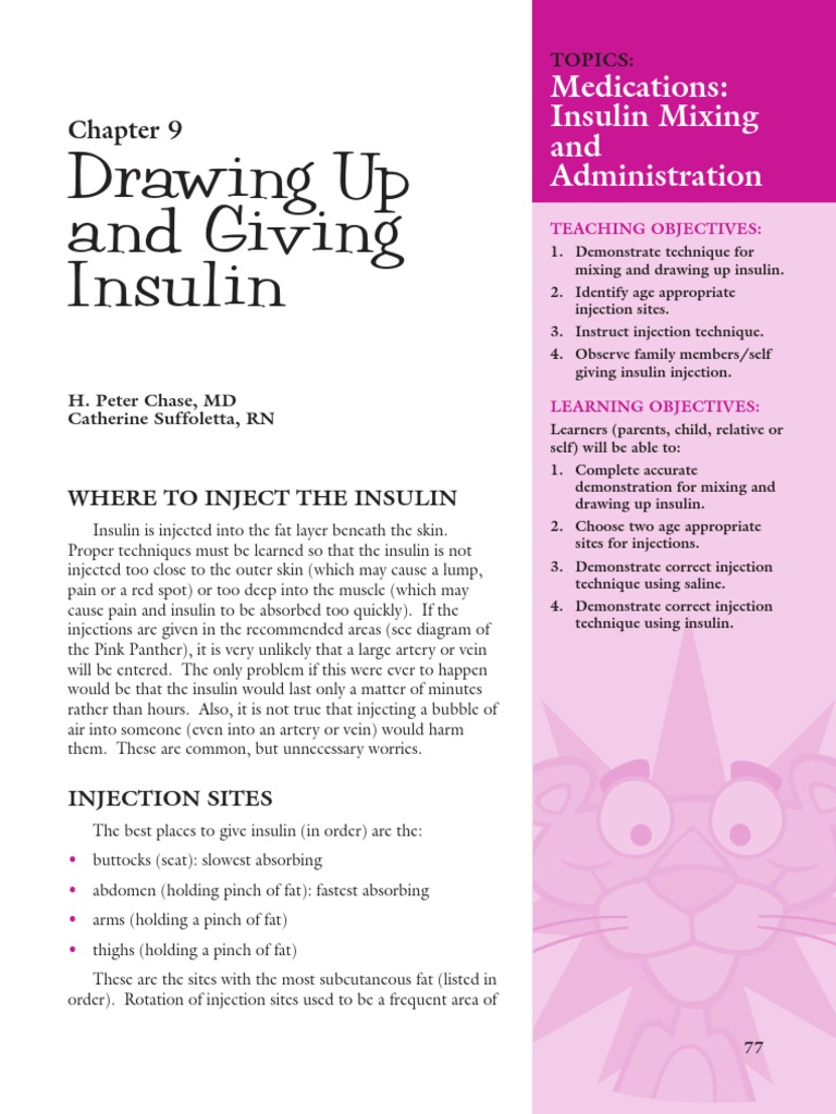 Pink Panther - Diabetes Management - Chapter 9 | PDF | Syringe ...