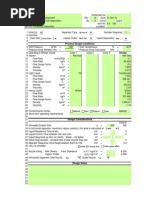 Fuel Gas K.O. Drum Vertical Separator Sizing - API 12J | PDF | Density ...