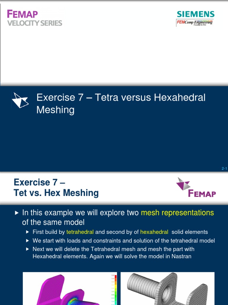 Ex 7 Tetra vs Hexa Meshing | Mathematics | Science
